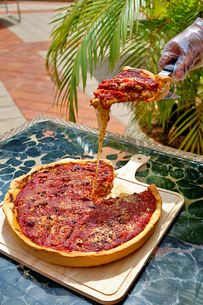 Cheese Deep Dish (Slice) – Chi-Robi Chicago Style Grill